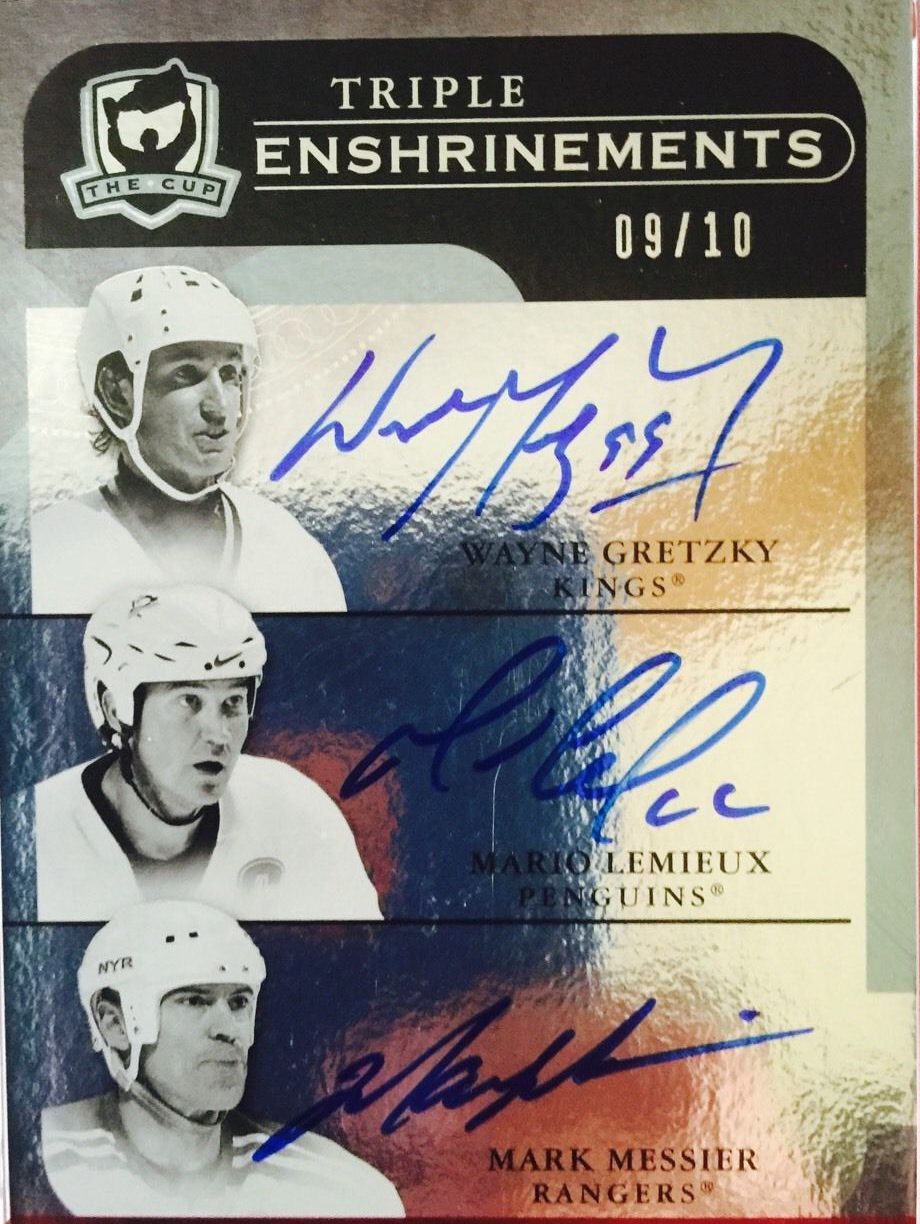 Enshrinements Triple Wayne Gretzky, Mario Lemieux, Mark Messier ...