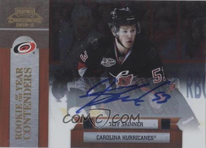 Rookie of the Year Contenders Auto Jeff Skinner - Checklistcenter.com