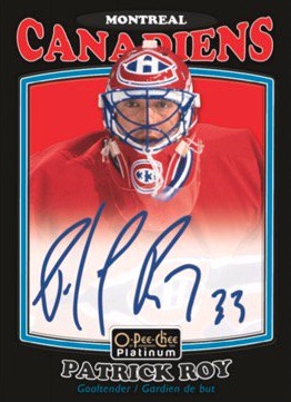 Retro Rainbow Black Auto Patrick roy - Checklistcenter.com