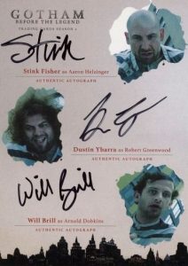 Triple Autographs Stink Fisher as Aaron Helzinger, Dustin Ybarra as ...