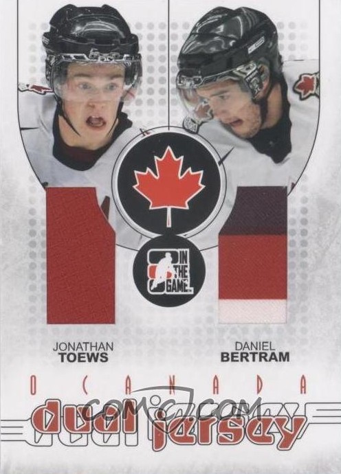 Dual Jersey Jonathan Toews, Daniel Bertram - Checklistcenter.com