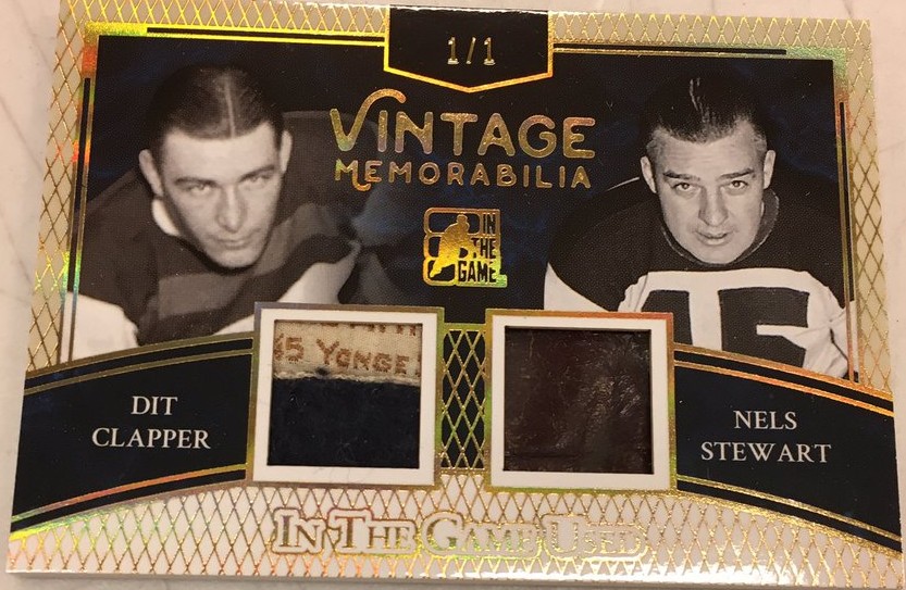 Vintage Memorabilia 2 Dit Clapper, Nels Stewart - Checklistcenter.com