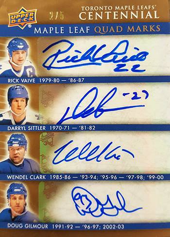 2017 Upper Deck Toronto Maple Leafs Centennial - Checklist ...