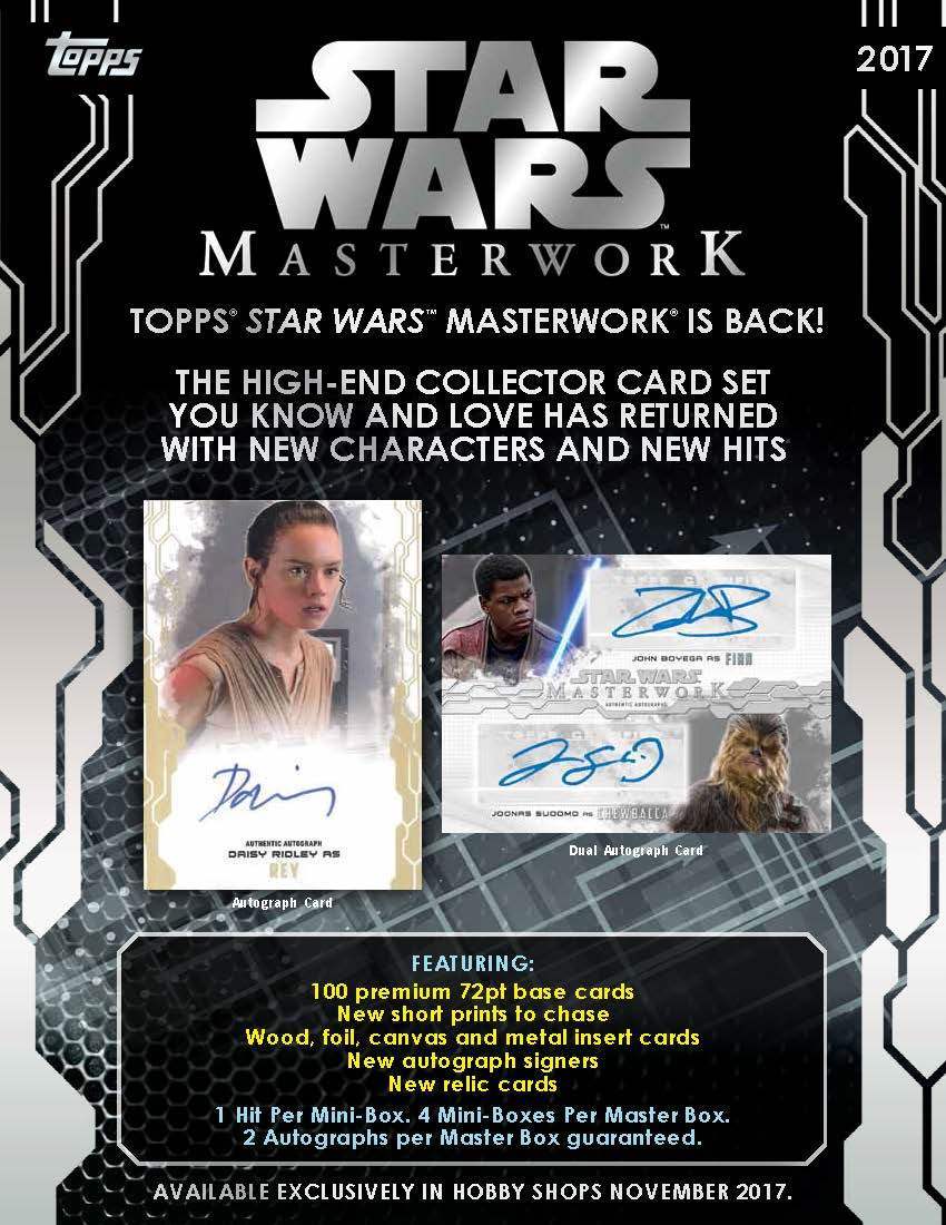 2017 Topps Star Wars Masterworks - Checklistcenter.com