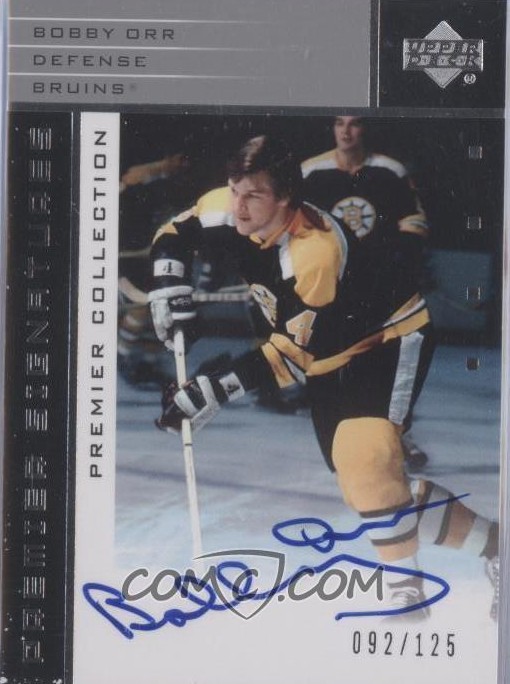 Premier Signatures Silver Bobby Orr - Checklistcenter.com