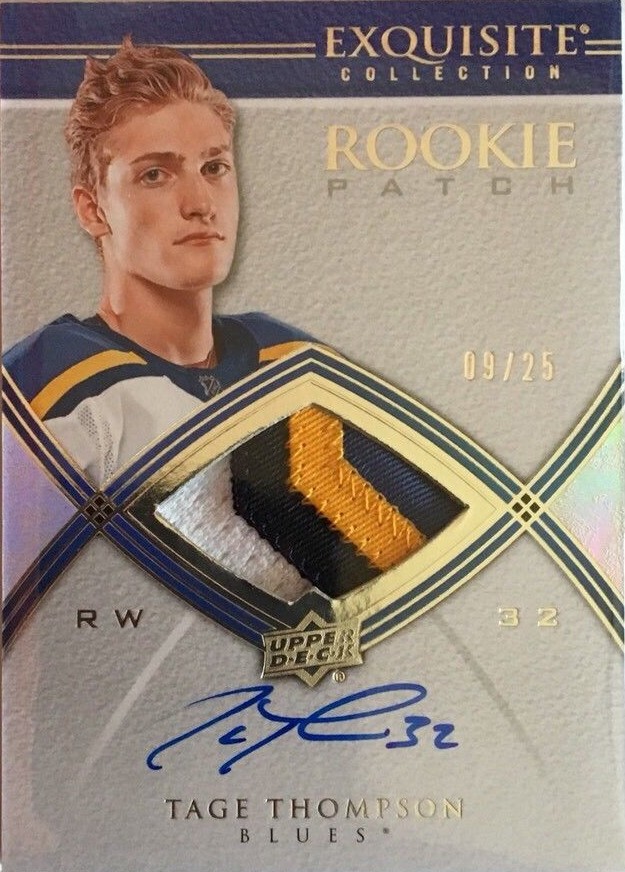 Exquisite 2008-09 Rookie Tribute Tage Thompson - Checklistcenter.com