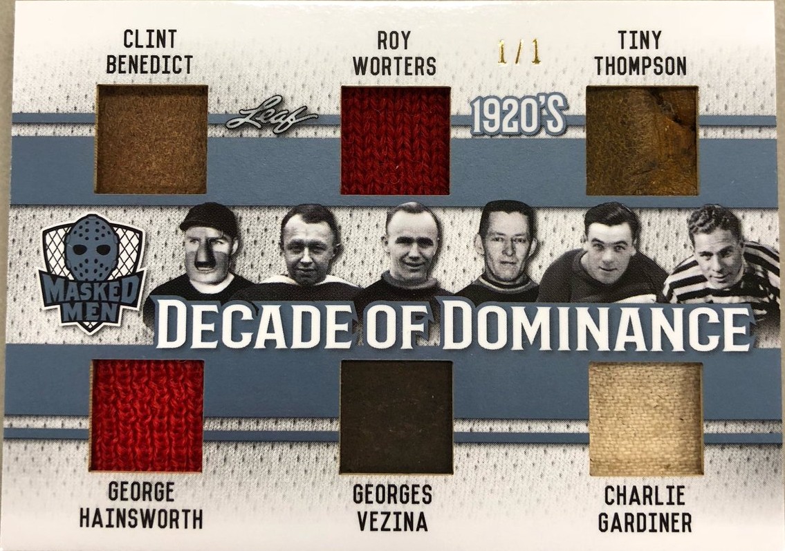 Decade of Dominance Clint Benedict, Roy Worters, Tiny Thompson, George ...