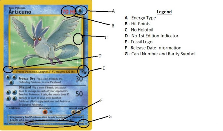 Generation 1 Fossil Set - Pokemon Card Checklist - Checklistcenter.com