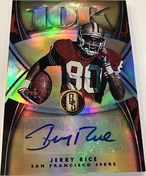 10K Signatures Jerry Rice - Checklistcenter.com