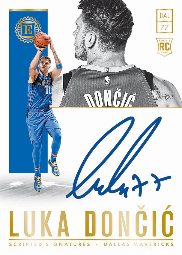 Rookie Scripted Signatures Luka Doncic MOCK UP - Checklistcenter.com
