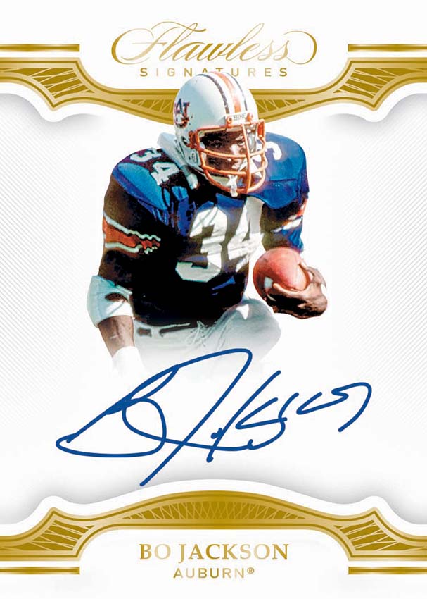 Flawless Signatures Gold Bo Jackson MOCK UP - Checklistcenter.com