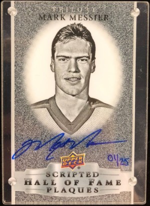 Scripted Hall of Fame Plaques Mark Messier - Checklistcenter.com