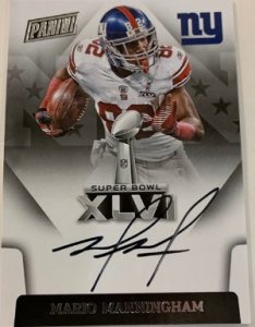 Super Bowl Signatures Mario Manningham - Checklistcenter.com