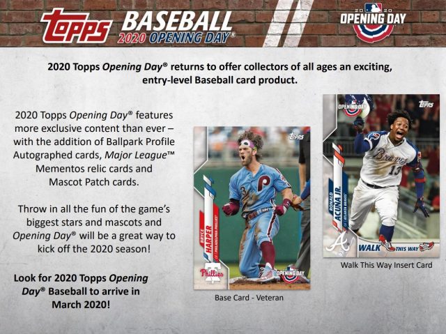 2020 Topps Opening Day - Baseball Card Checklist - Checklistcenter.com