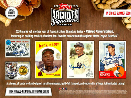2020 Topps Archives Signature Series Retired Player Edition - Baseball ...