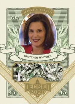Money Card Gretchen Whitmer MOCK UP - Checklistcenter.com