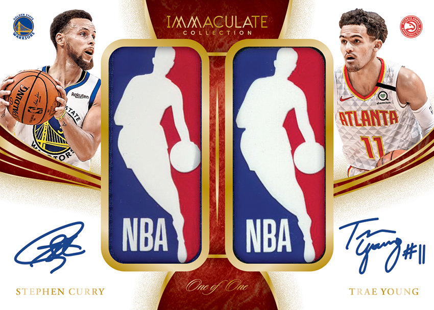 Dual Logoman Auto Stephen Curry, Trae Young MOCK UP - Checklistcenter.com