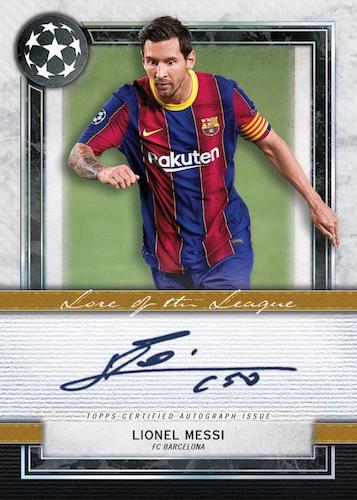 Lore of the League Auto Lionel Messi MOCK UP - Checklistcenter.com