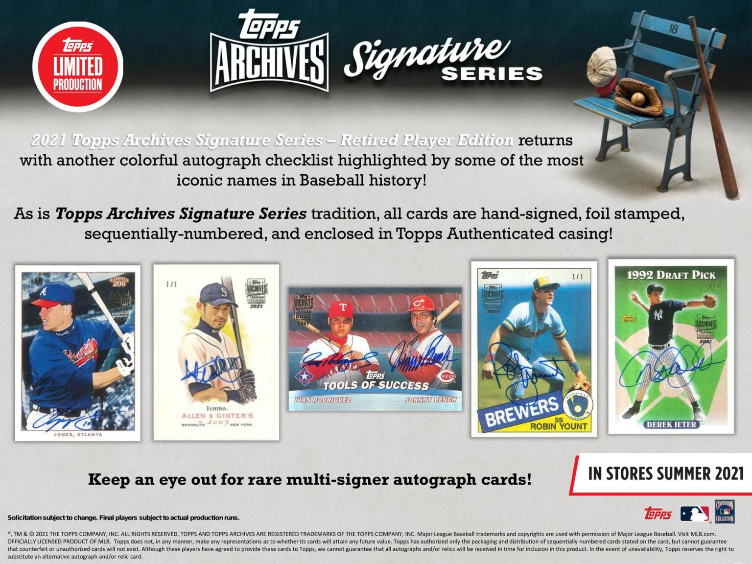 2021 Topps Archives Signature Series Retired Player Edition - Baseball ...