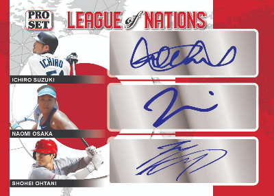 League of Nations Auto Red Ichiro, Naomi Osaka, Shohei Ohtani MOCK UP ...