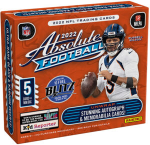 2022 Panini Absolute NFL - Football Card Checklist