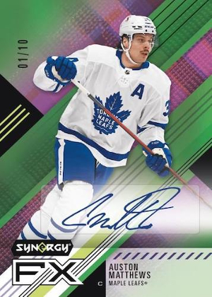 Synergy FX Green Auto Auston Matthews MOCK UP - Checklistcenter.com