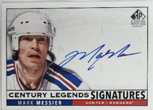 Century Legends Signatures Mark Messier - Checklistcenter.com