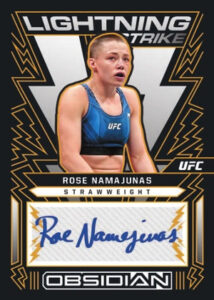 Obsidian Lightning Strike Signatures Electric Etch Gold Rose Namajunas ...