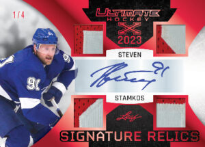 Ultimate X Signature Relics Red Spectrum Steven Stamkos MOCK UP ...