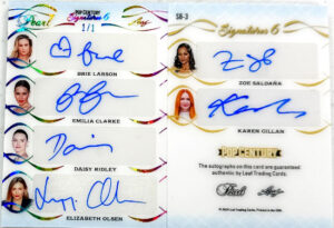 Signatures 6 Brie Larson, Emilia Clarke, Daisy Ridley, Elizabeth Olsen ...