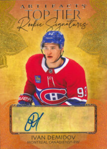 Top Tier Rookie Signatures Ivan Demidov - Checklistcenter.com