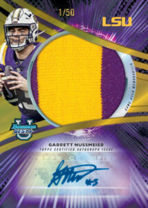 Prospect Jumbo Relic Auto Garrett Nussmeier MOCK UP - Checklistcenter.com