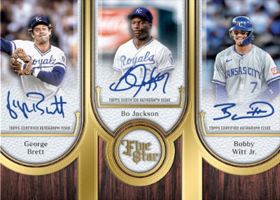 Triple Auto George Brett, Bo Jackson, Bobby Witt Jr MOCK UP ...