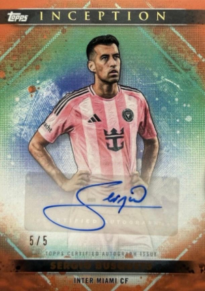 Base Auto Orange Sergio Busquets - Checklistcenter.com